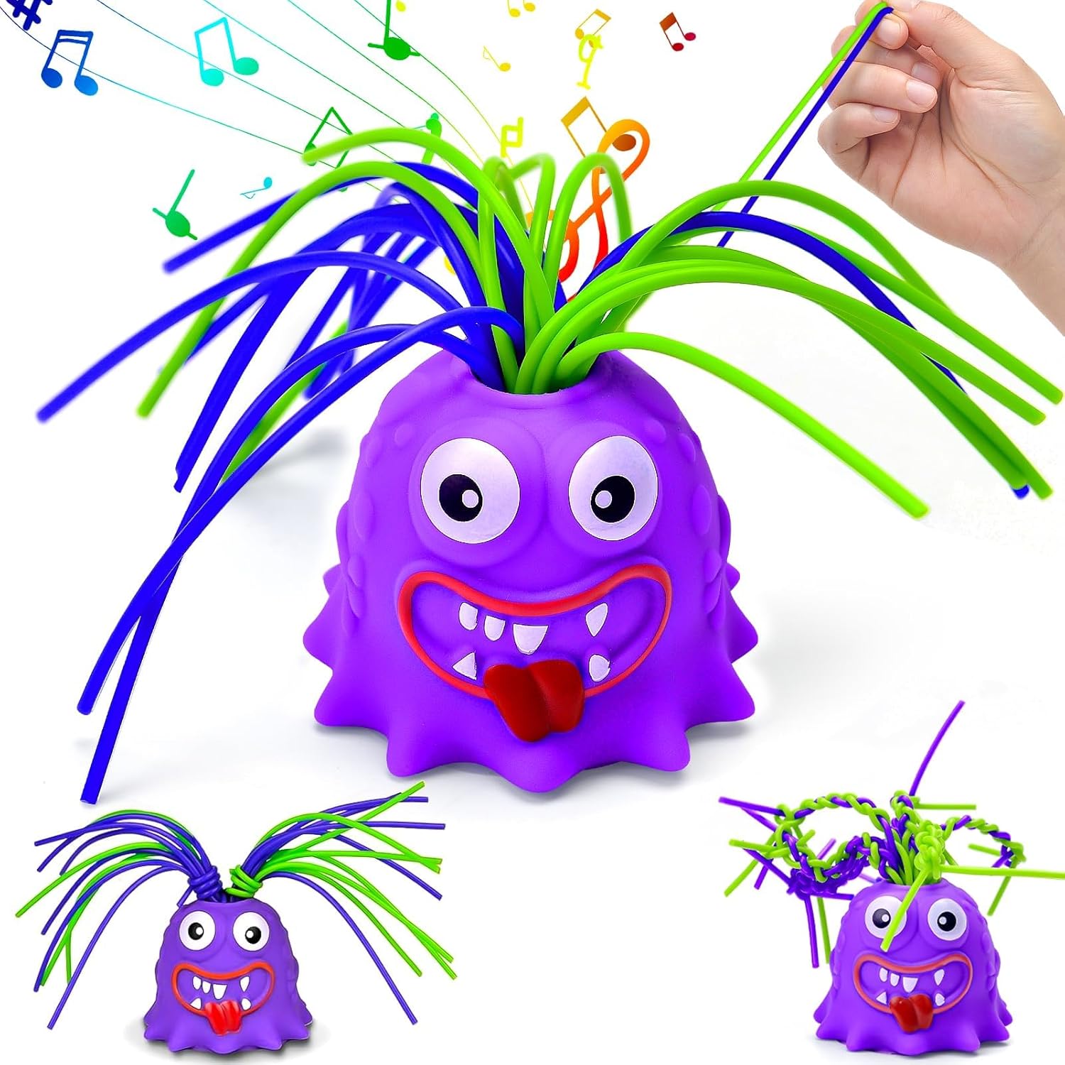 Vibbang Hair Pulling Monster, Screaming Fidget Little Monster, Funny ...