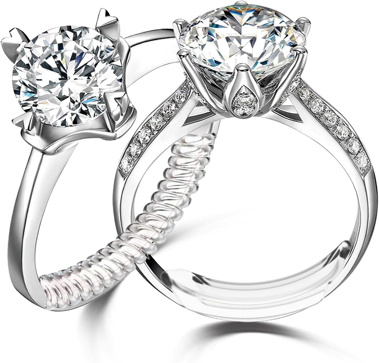 Amazon.com: Anlicai Ring Size Adjuster for Loose Rings - 12 Pack 6 ...
