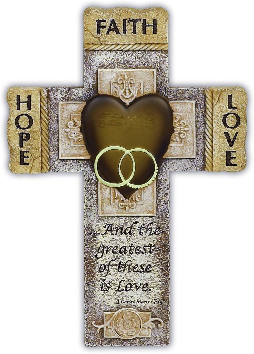 Amazon.com: Old River Outdoors Entwined Hearts Decorative Metal Wall ...