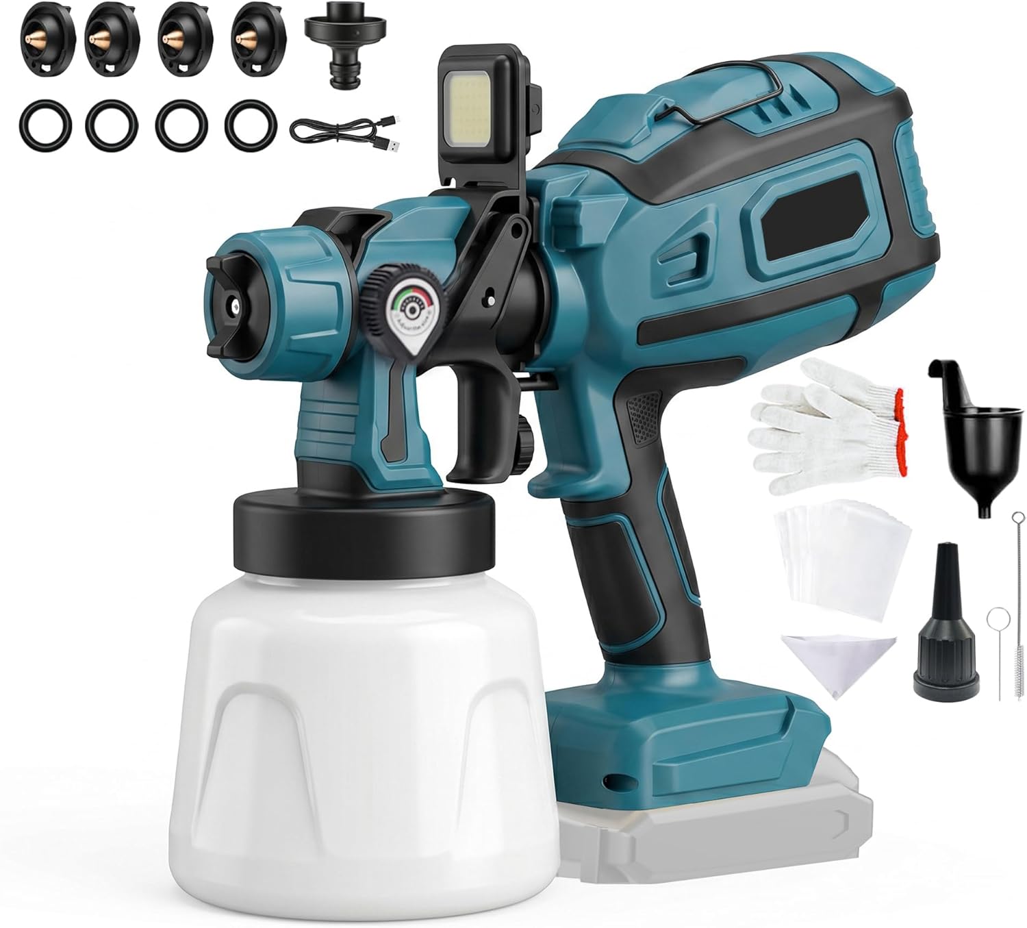 Amazon.com : Cordless Paint Spray Gun, Compatible with DWE 20V MAX ...