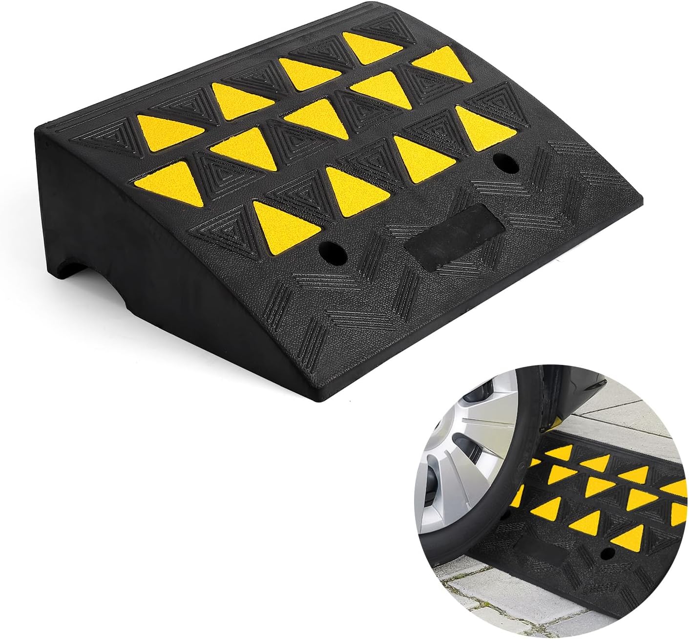 Amazon.com: Raised Rubber Threshold Ramp Cuttable Door Ramp, Portable ...