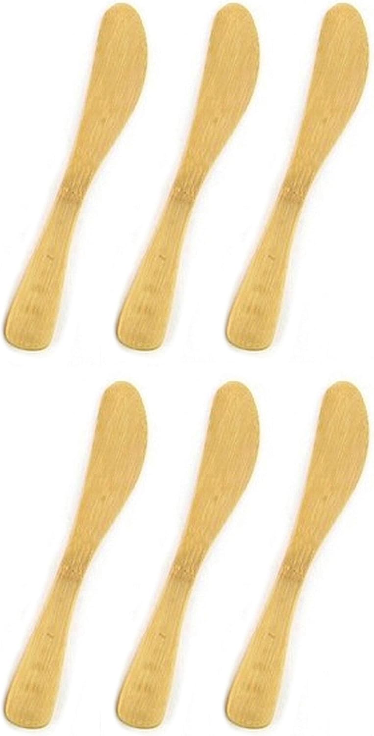 Amazon.com | JapanBargain 3793, Bamboo Butter Spreader Bamboo Knives ...