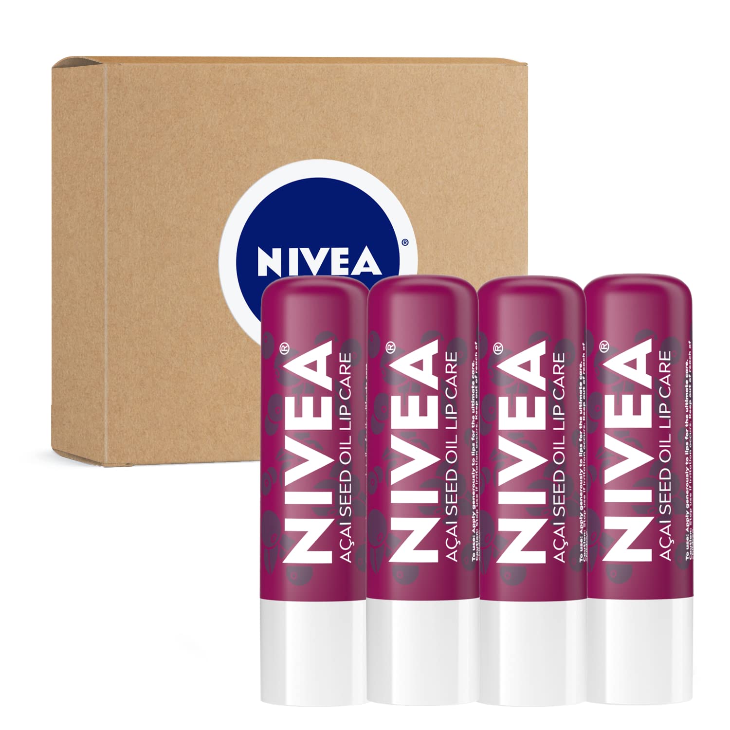 Paquete variado de cuidado labial vegano NIVEA, barras de bálsamo ...