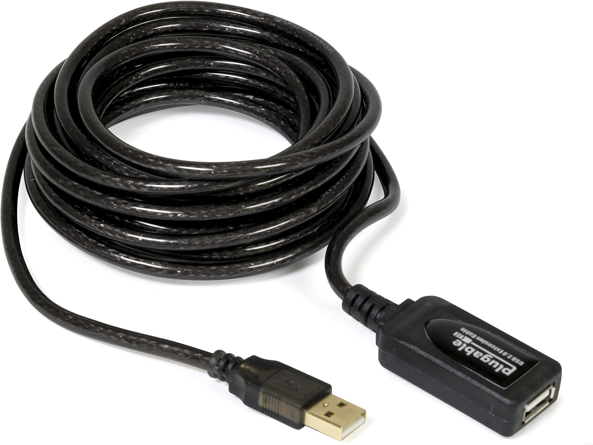 Amazon.com: StarTech.com 5m USB 2.0 Active Extension Cable M/F - 5 ...