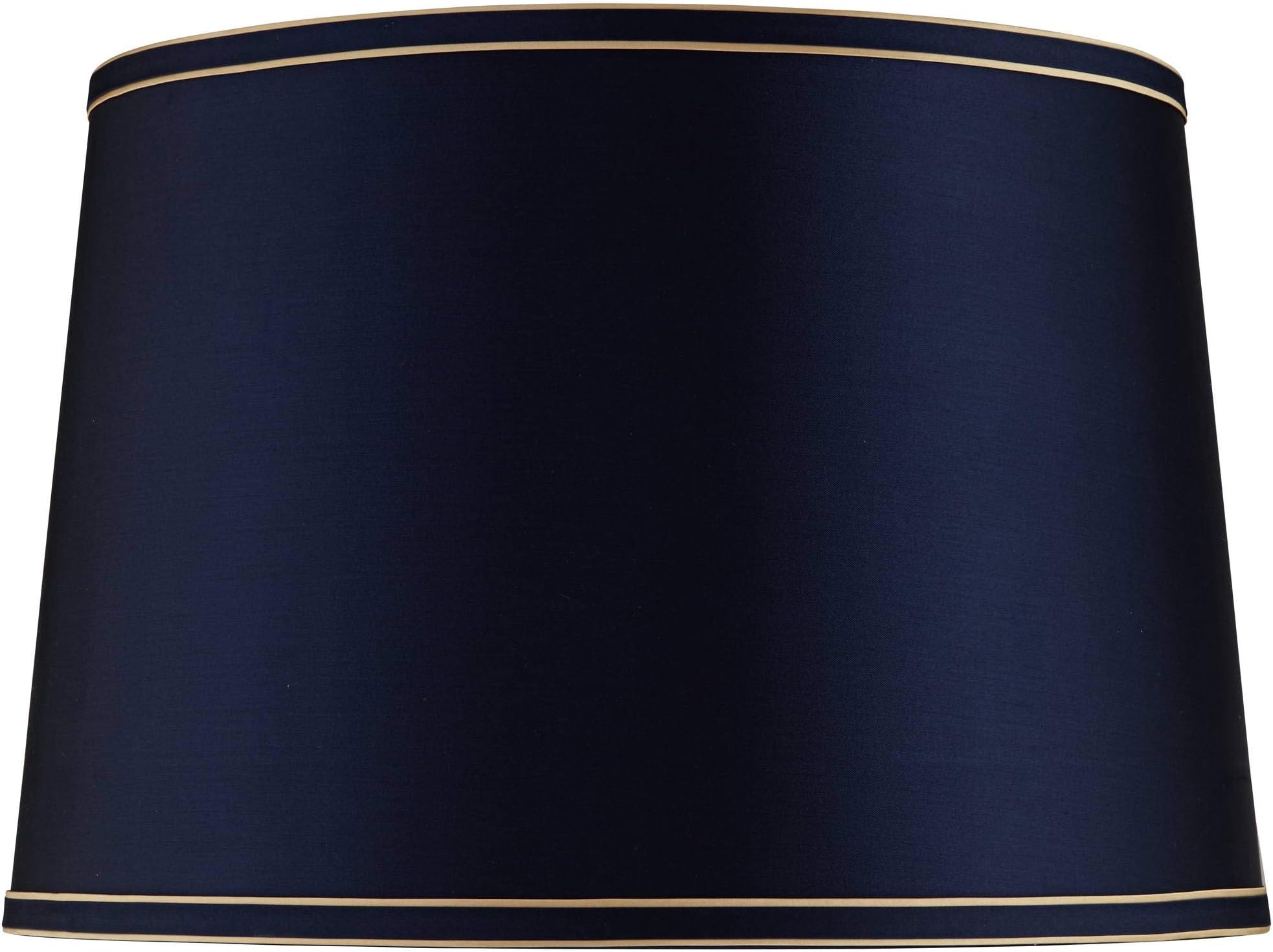 Sydnee Satin Teal Blue Medium Drum Lamp Shade 14" Top x 16" Bottom x 11 ...