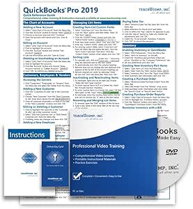 Amazon.com: TEACHUCOMP DELUXE Video Training Tutorial Course for QuickBooks Desktop Pro 2019 ...