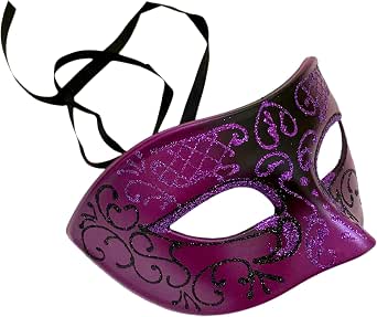 Amazon.com: Mens Masquerade Ball Eye Mask Burlesque Dance Birthday Prom ...
