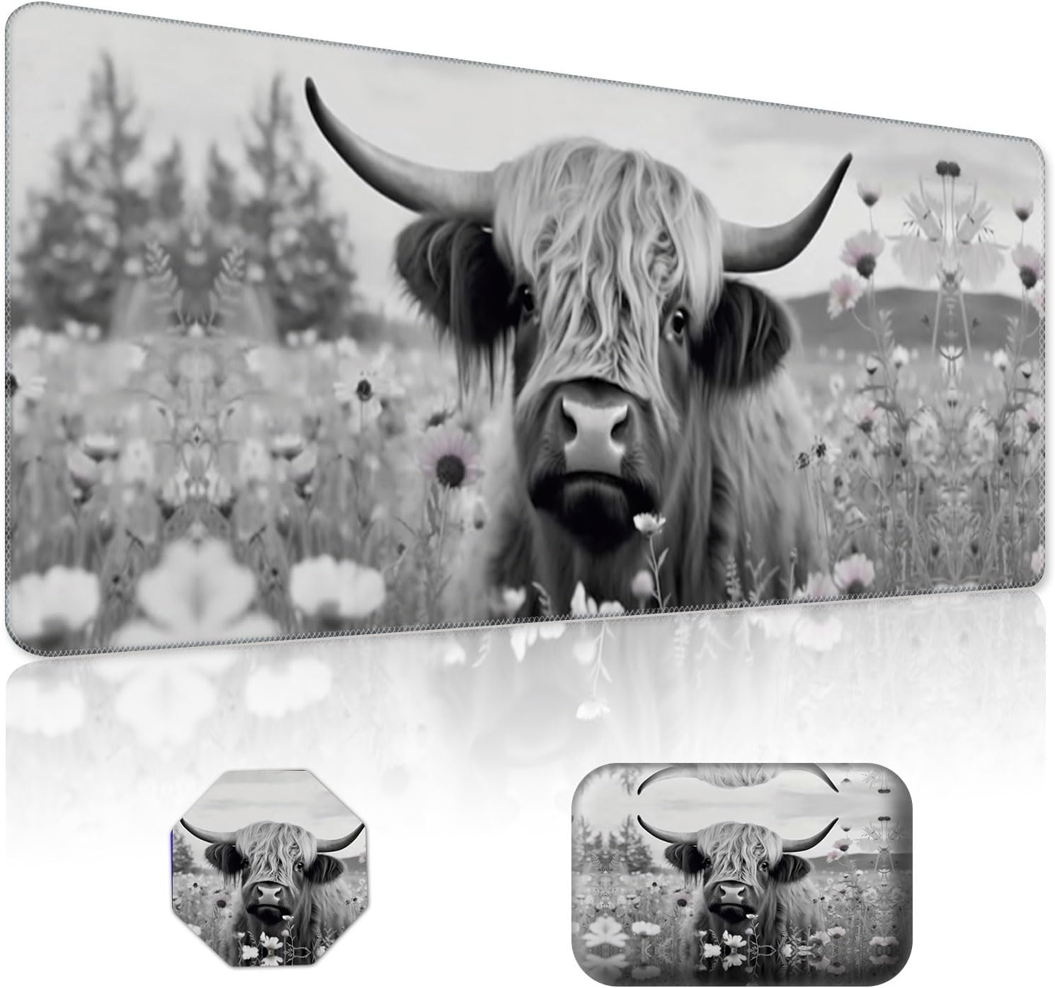 Amazon.com: Large Gaming Mouse Pad + Mouse Wrist Cushion + Coaster ...