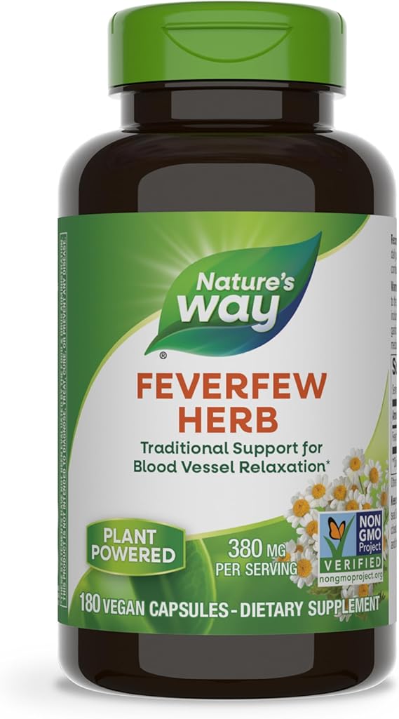 Amazon.com: Nature's Way Feverfew Herb, Traditional Support for Blood ...