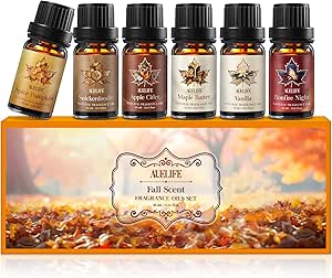 Fall Essential Oils Set, Top 6 Autumn Essential Oils for Diffusers for ...