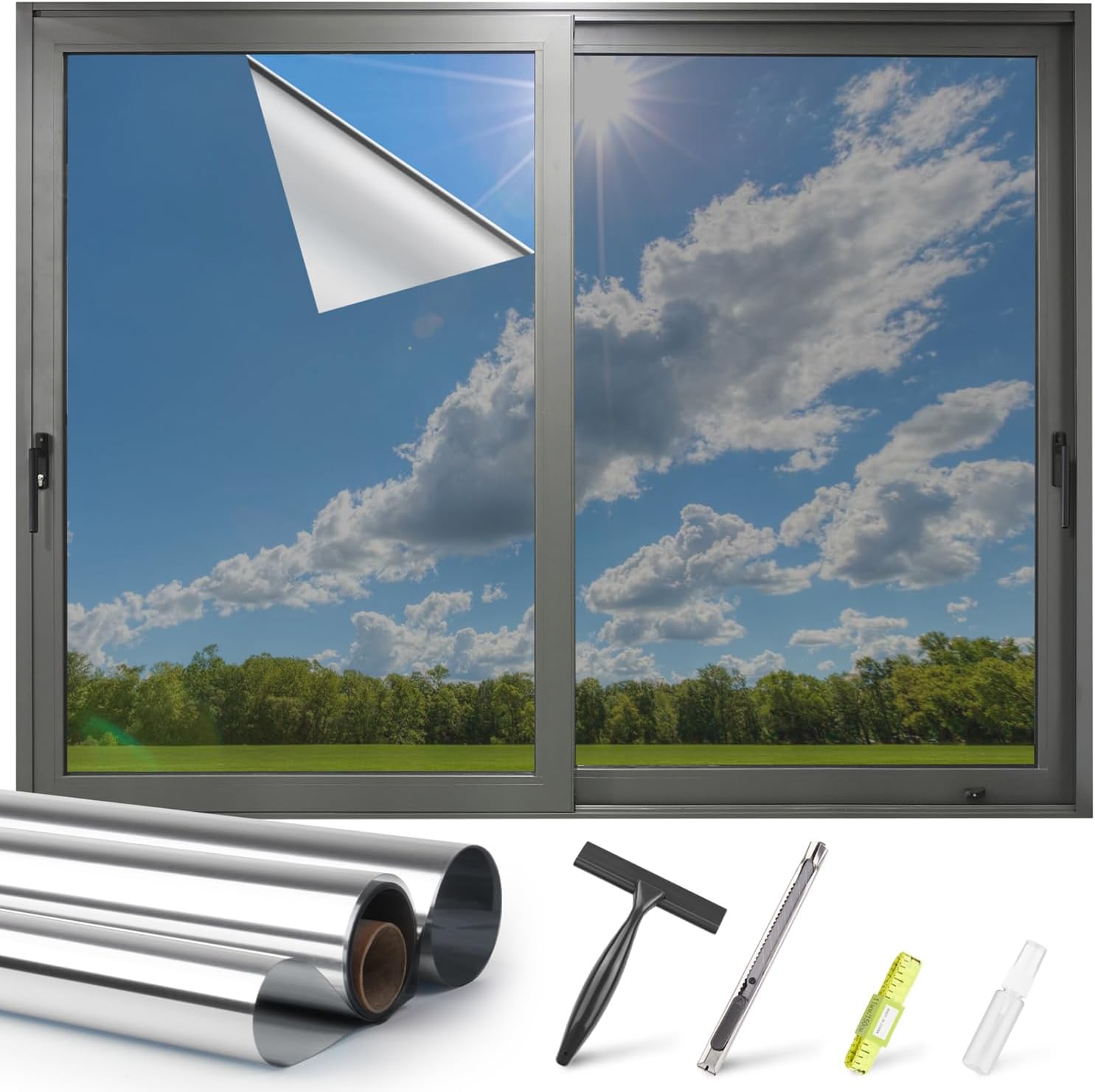 Amazon.com: Kromapolis One Way Window Privacy Film Reflective Mirror ...