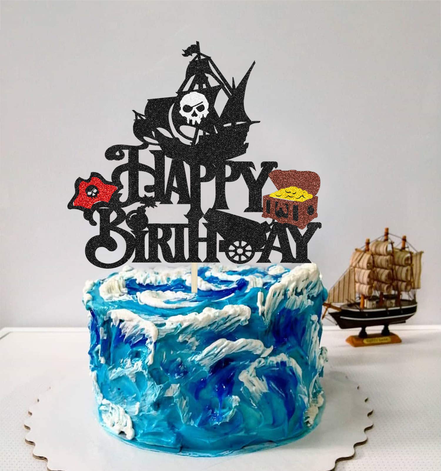 One Piece Birthday Cake Topper Pirate Party Theme - Cake Topper | Birthday Party | Children's ...