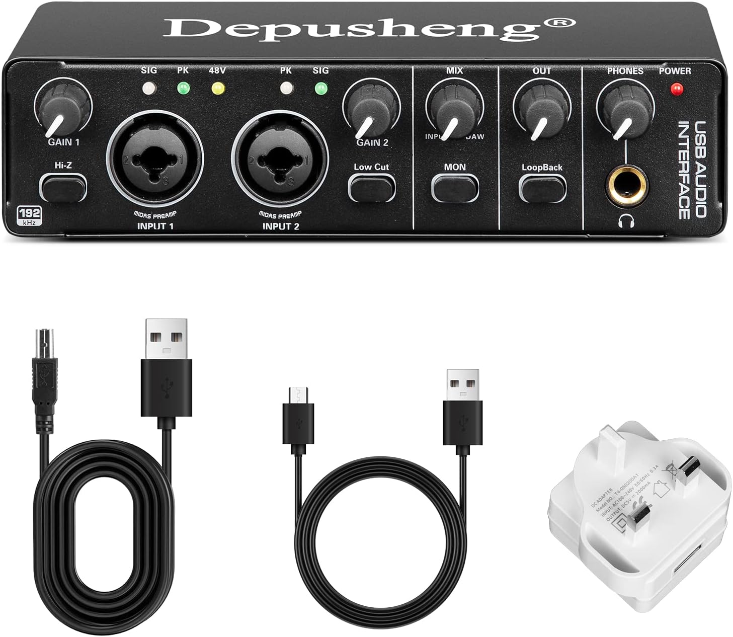 Behringer UMC22 Audiophile 2x2, 48 kHz USB Audio Interface with Midas ...