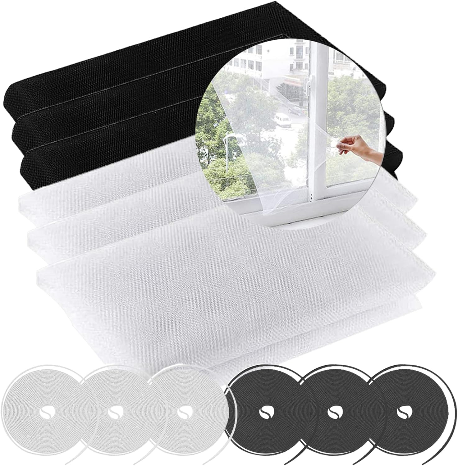 6PCS Insect Mesh Screening,OSUTER Insect Screen Window Cutable Mosquito ...