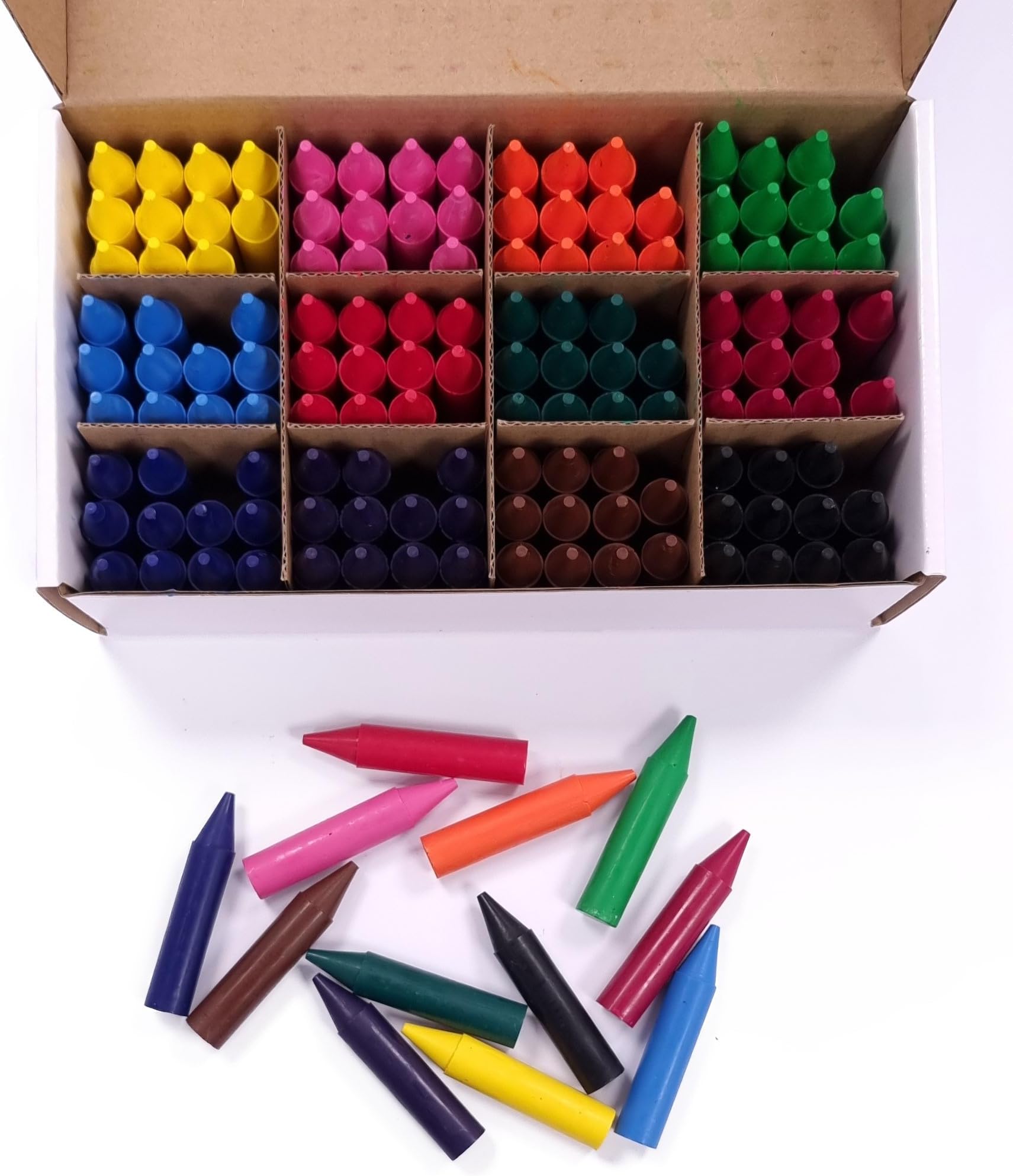 Major Brushes Assorted Chubby Wax Crayons - Pack of 40 : Amazon.co.uk ...