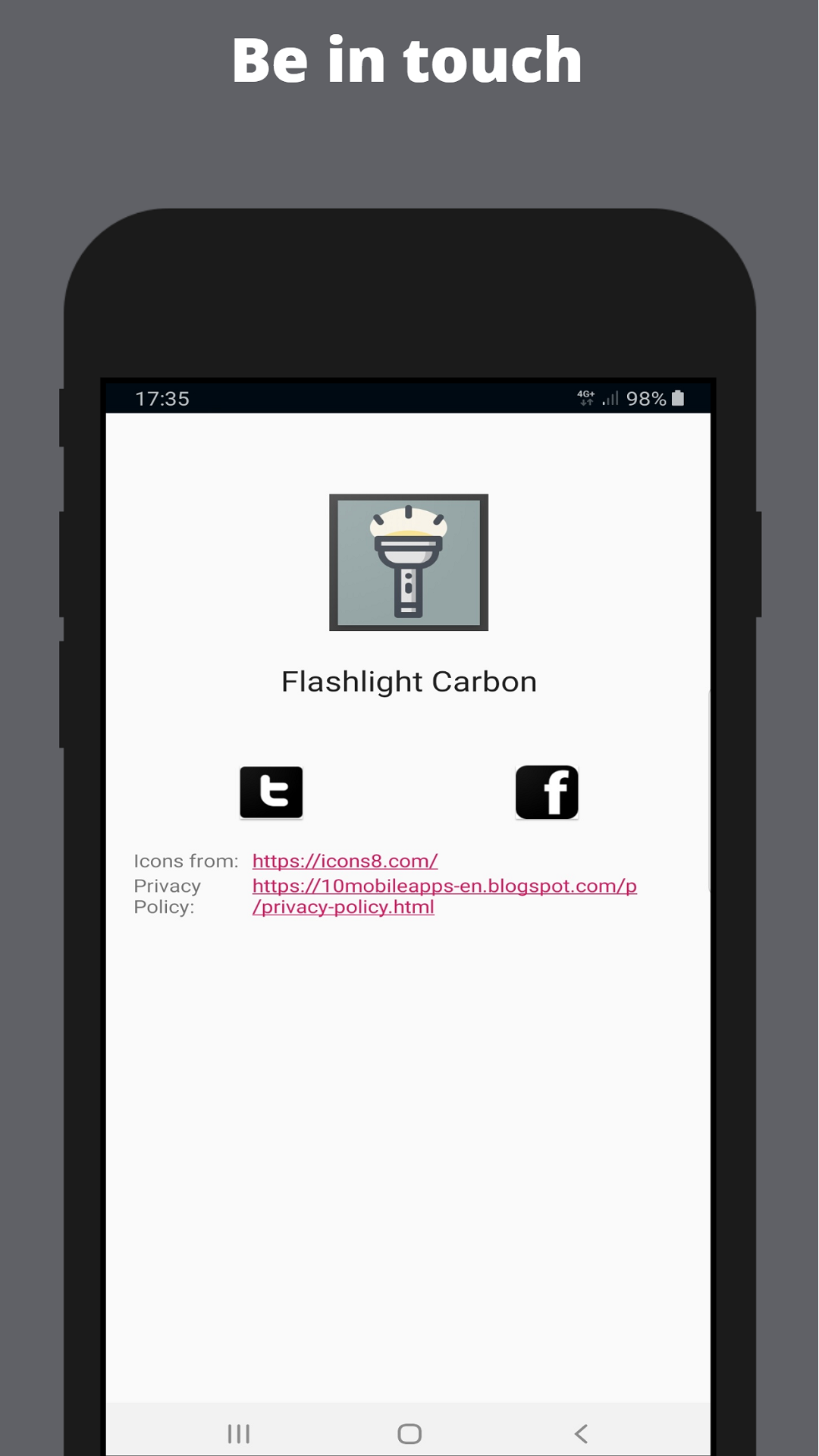 Flashlight (Torch) Carbon Free - App on Amazon Appstore