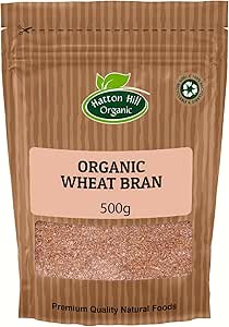 Organic Wheat Bran 500g by Hatton Hill Organic | Fibre-Rich Wholegrain for Baking, Smoothies ...