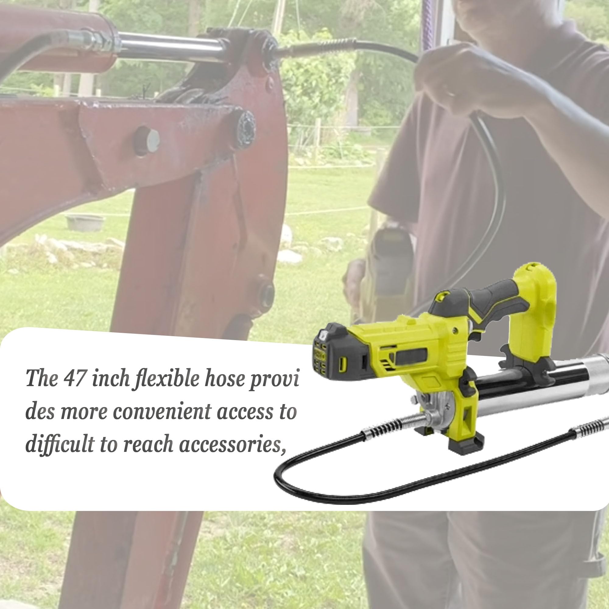 Snapklik.com : P3410 Grease Gun Hose 47" For RYOBI Grease Gun,Fits For ...
