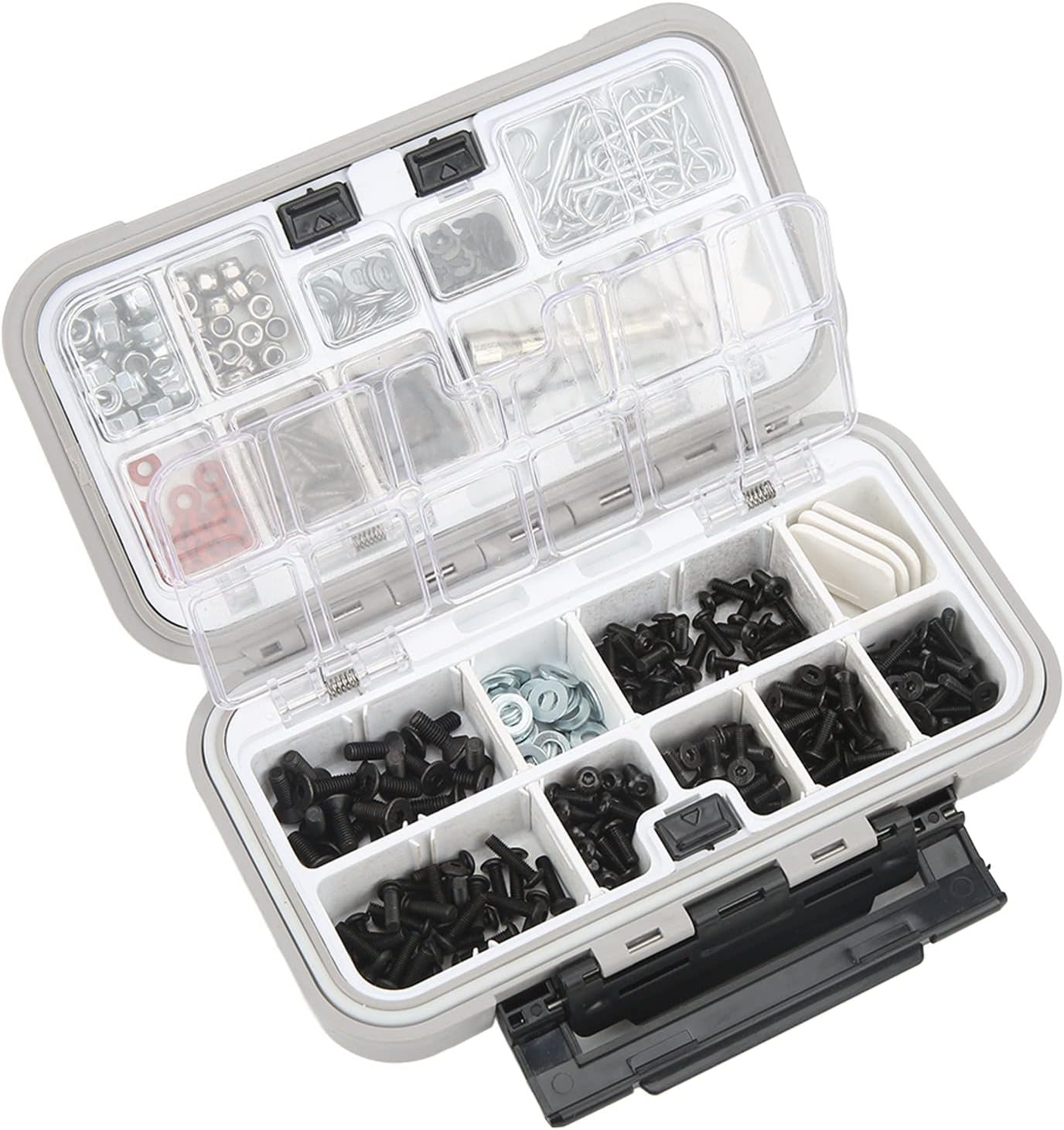 523pcs RC Screw Kit Clear Thread Partitioned Storage Iron Material ...