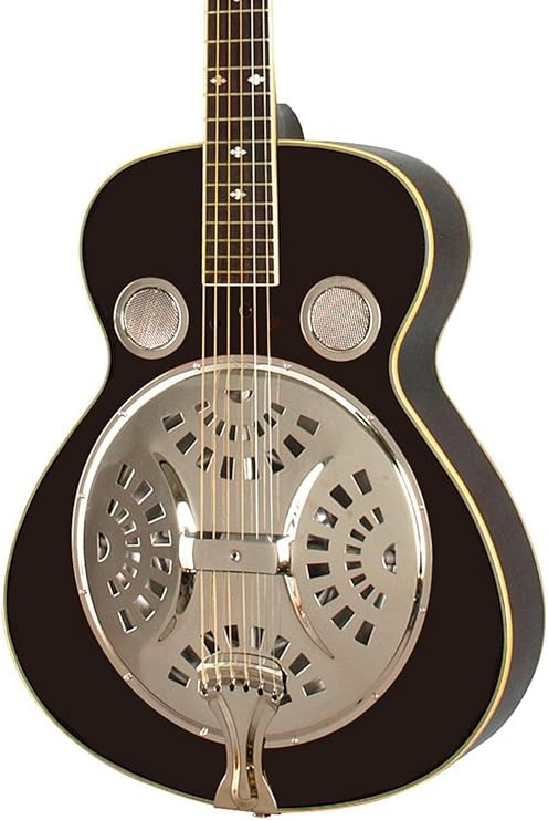 Amazon.com: Rogue Classic Spider Resonator Black Roundneck : Musical ...