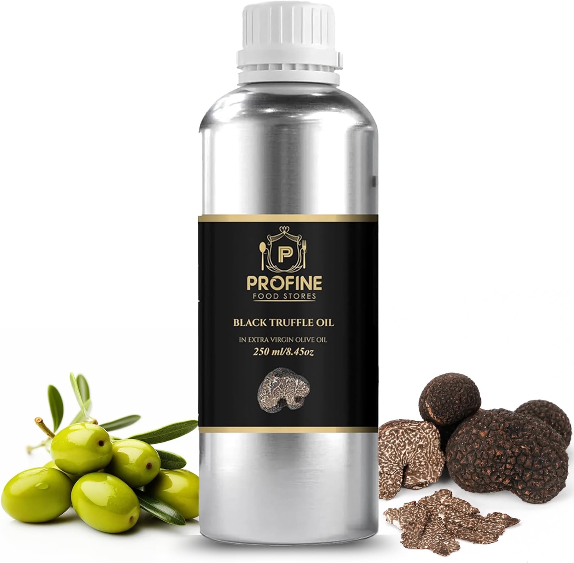 Amazon.com : PROFINE FOOD Black Truffle Oil 250cc | Made in New Zealand ...
