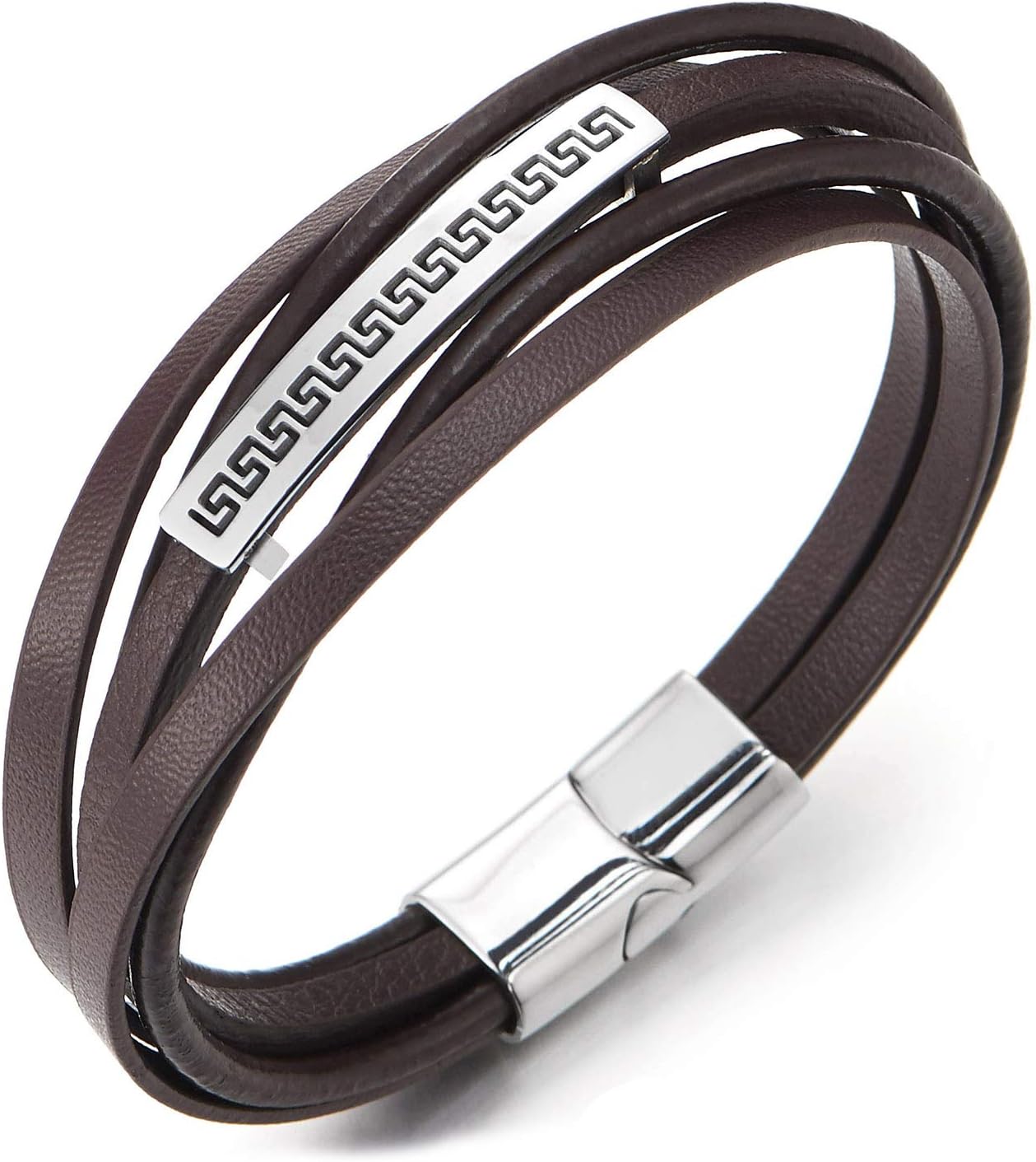 Amazon.com: COOLSTEELANDBEYOND Mens Women Steel ID Identification ...