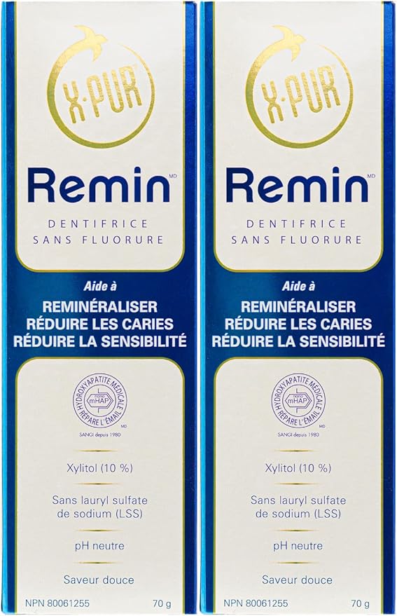 X-PUR Remin Toothpaste For Adults - 2 Pack Mint Flavor Xylitol ...