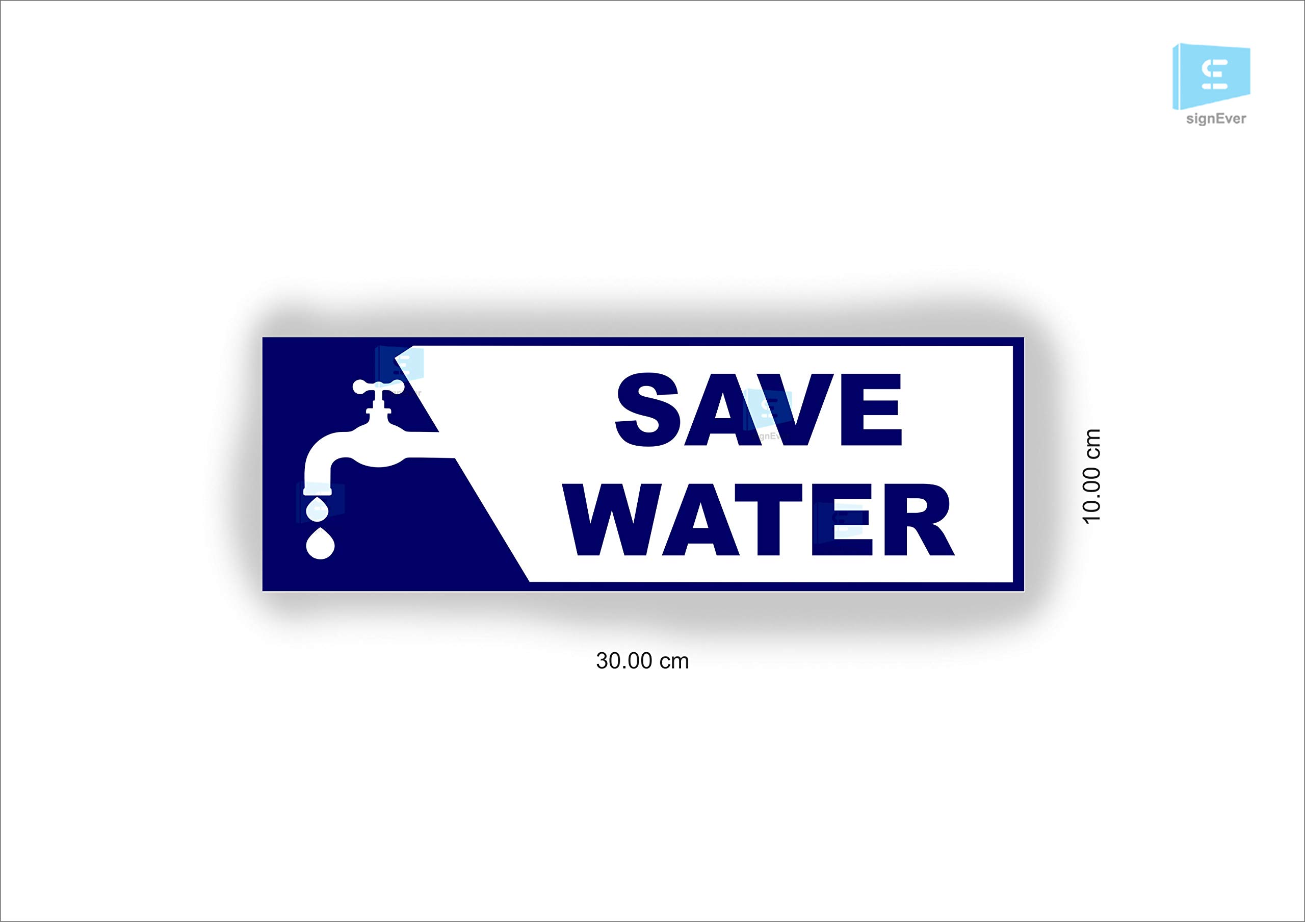 Buy SIGN EVER Save Water Sign Boards For School Office Collage Factory ...
