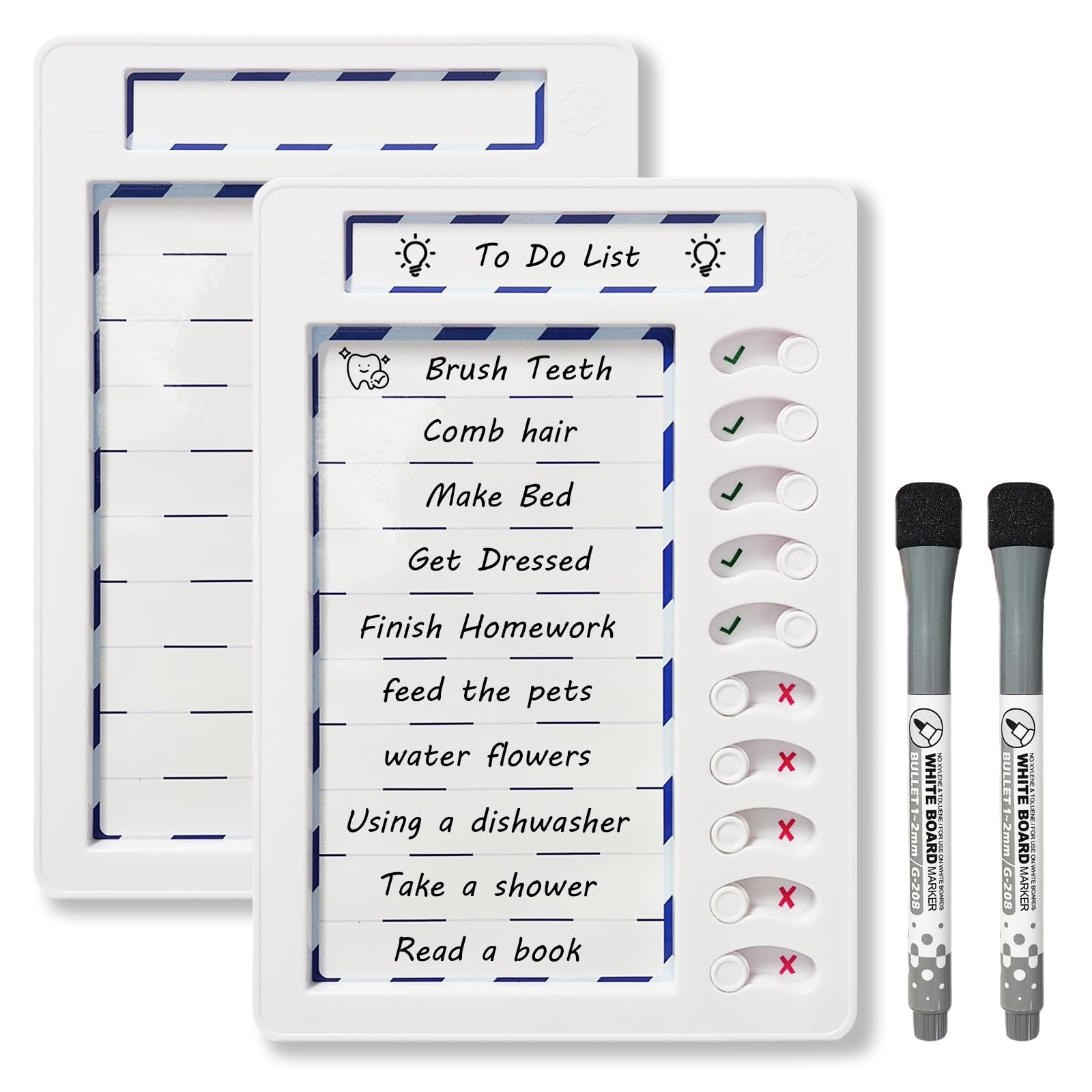 Snapklik.com : POUYRBA Magnetic Dry Erase Chores Chart For Kids ...