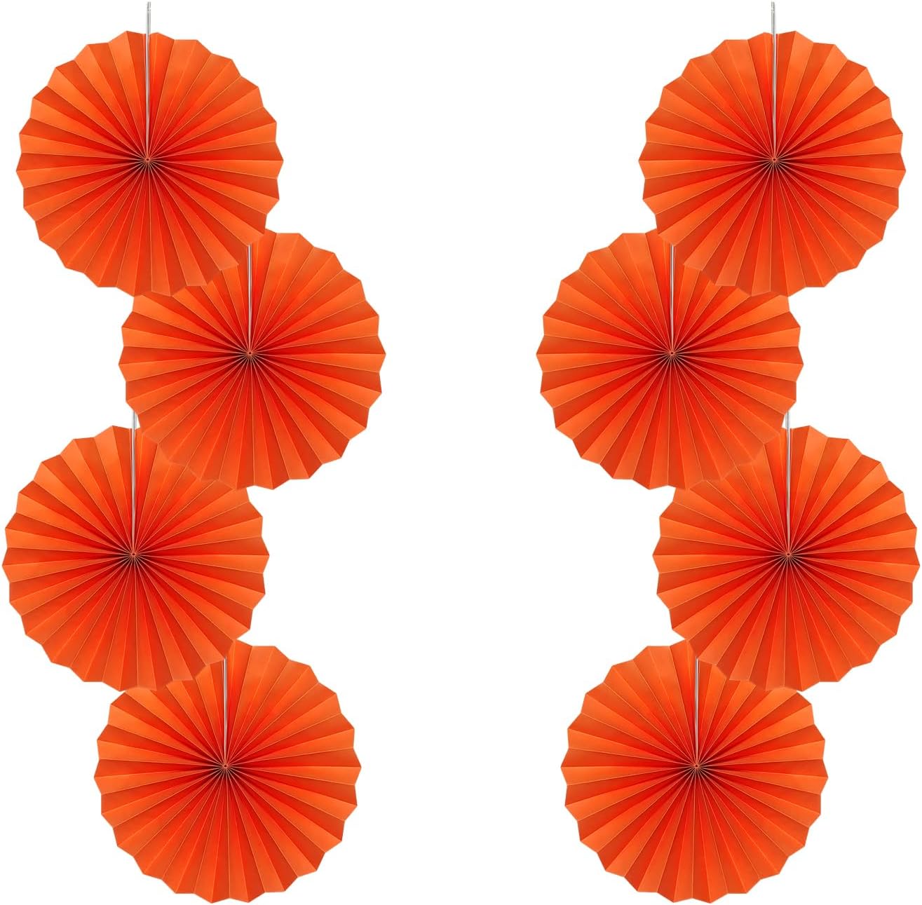 Amazon.com: Orange Birthday Party Decorations,DIY Orange Paper Fans ...