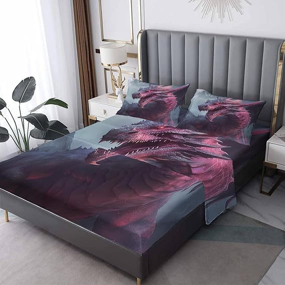 Amazon.com: Dragon Sheets Full Size Sheet Sets - Fantasy Bed Sheets ...
