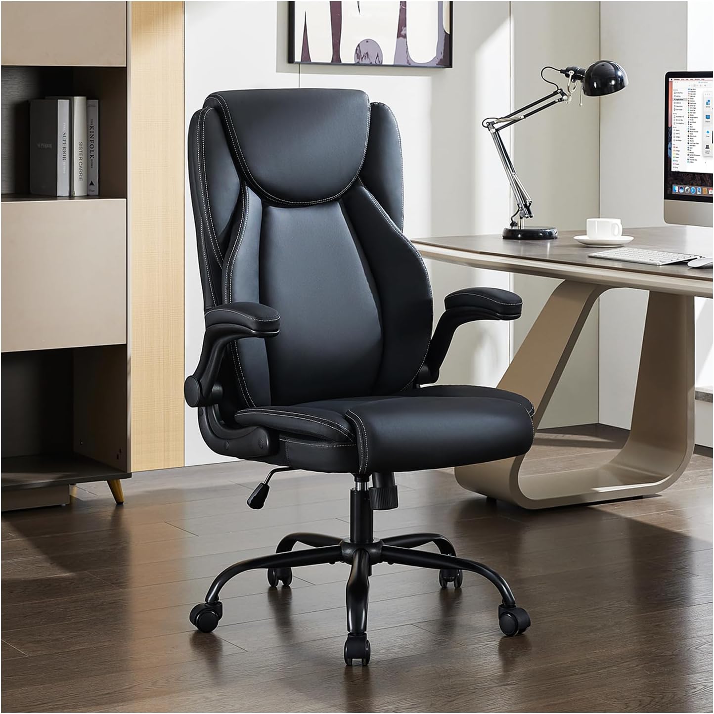 Amazon.com: amseatec Office Chair, Big and Tall 400 Lbs Ergonomic Home ...