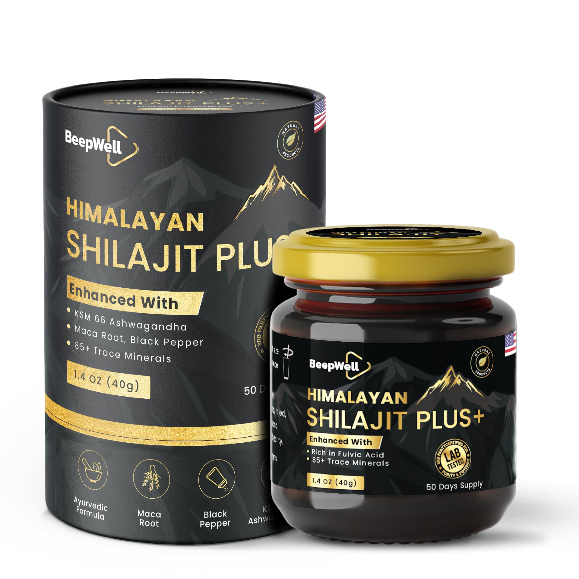 Amazon.com: BeepWell Shilajit Resin Himalayan Pure Natural Ashwagandha ...