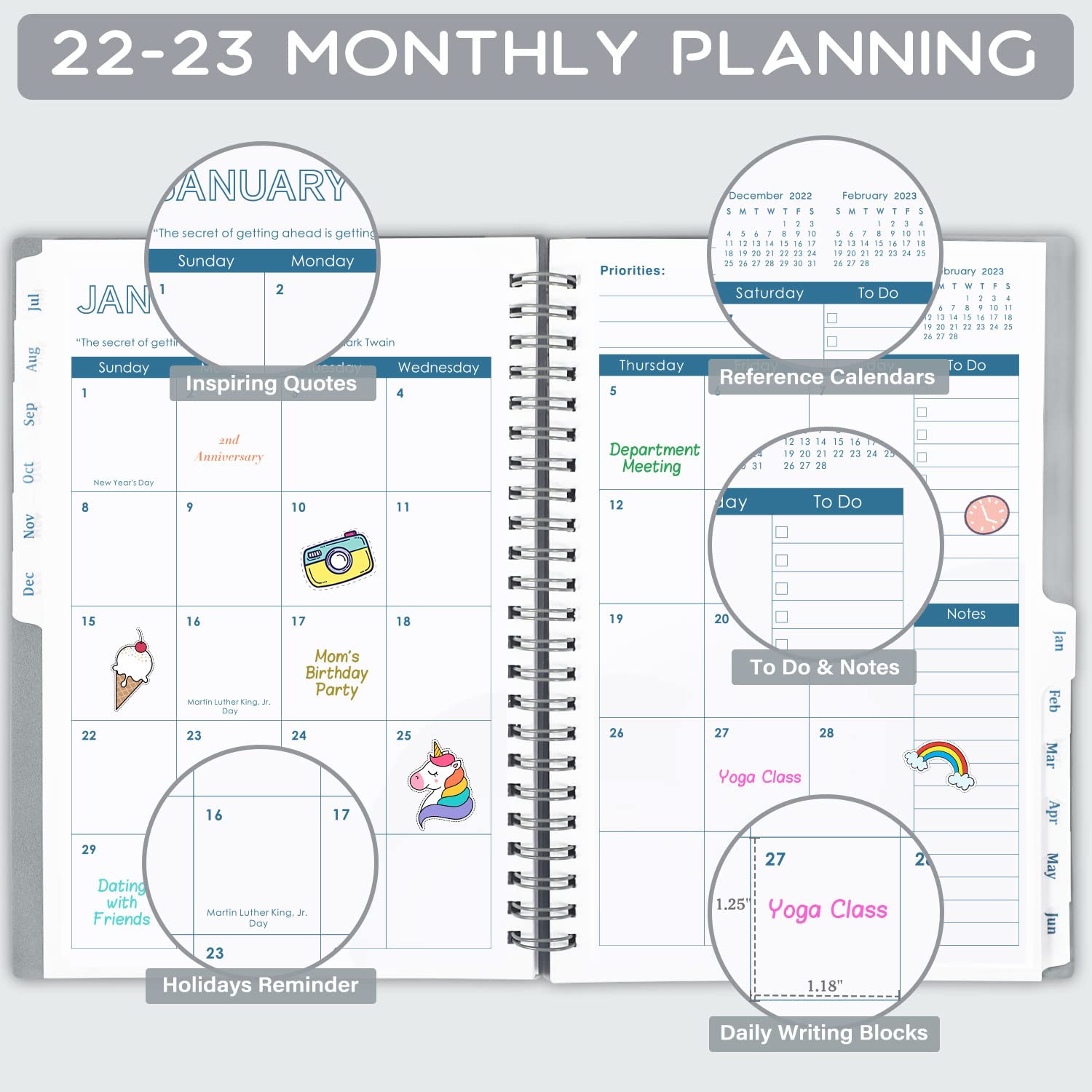 Buy 2022-2023 Planner - Academic Planner 2022-2023 with Weekly and ...