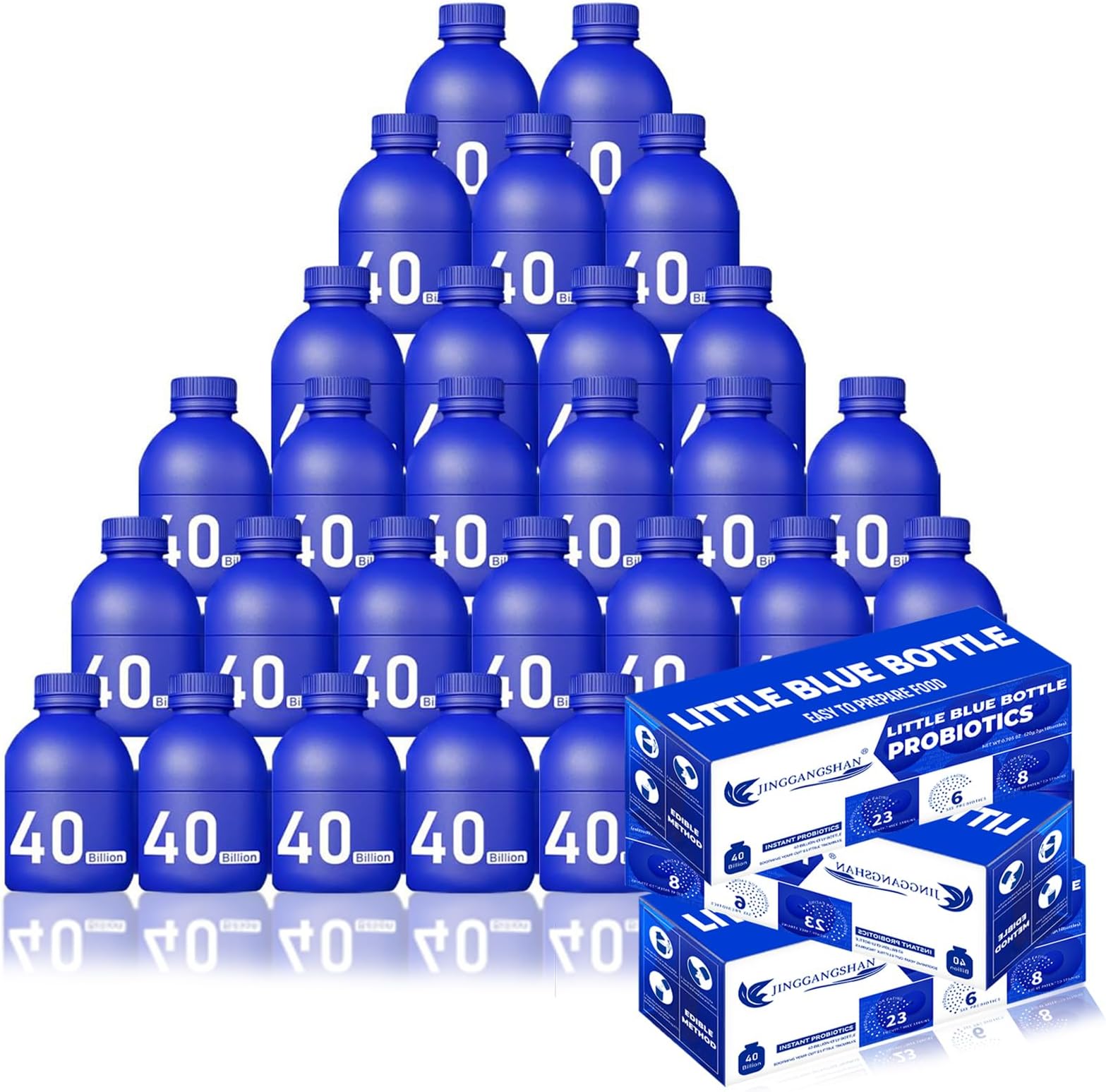 Amazon.com: Probiotics 40 Billion CFU - 30 Bottles x 0.7oz - Digestive ...