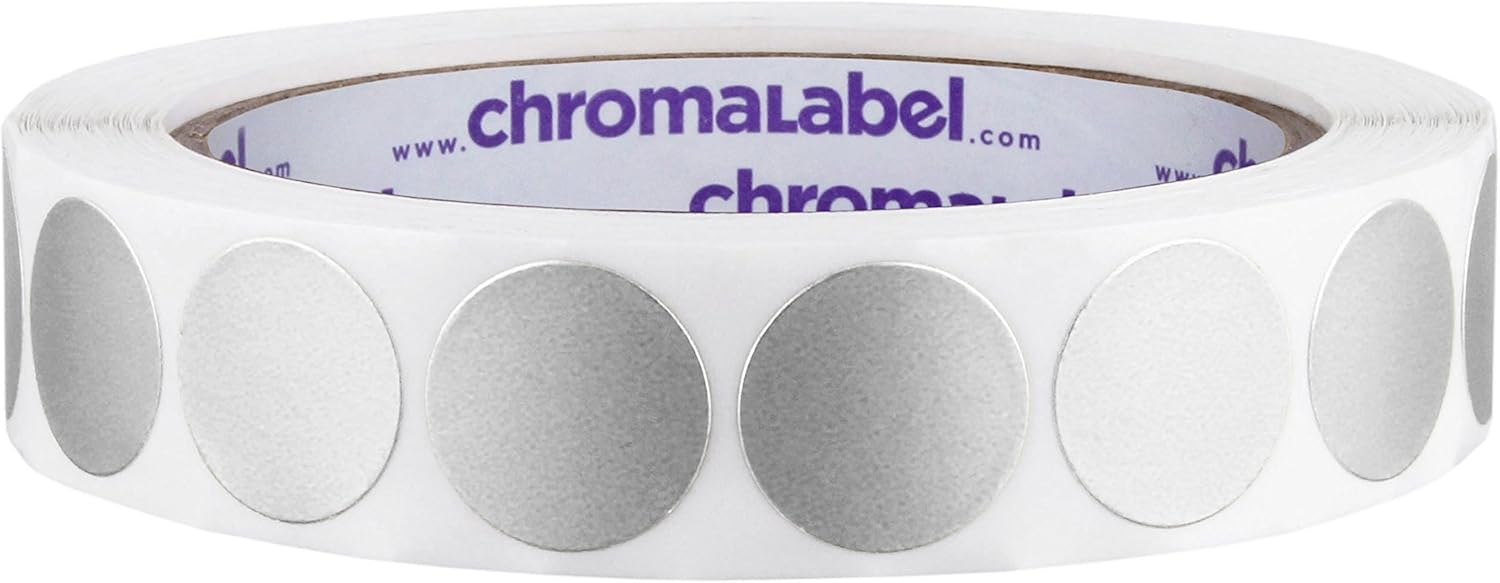 Amazon.com : ChromaLabel 3/4 Inch Circle Sticker Labels, Easy to Write ...