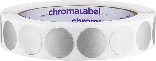 Amazon.com : ChromaLabel 3/4 Inch Circle Sticker Labels, Easy to Write ...