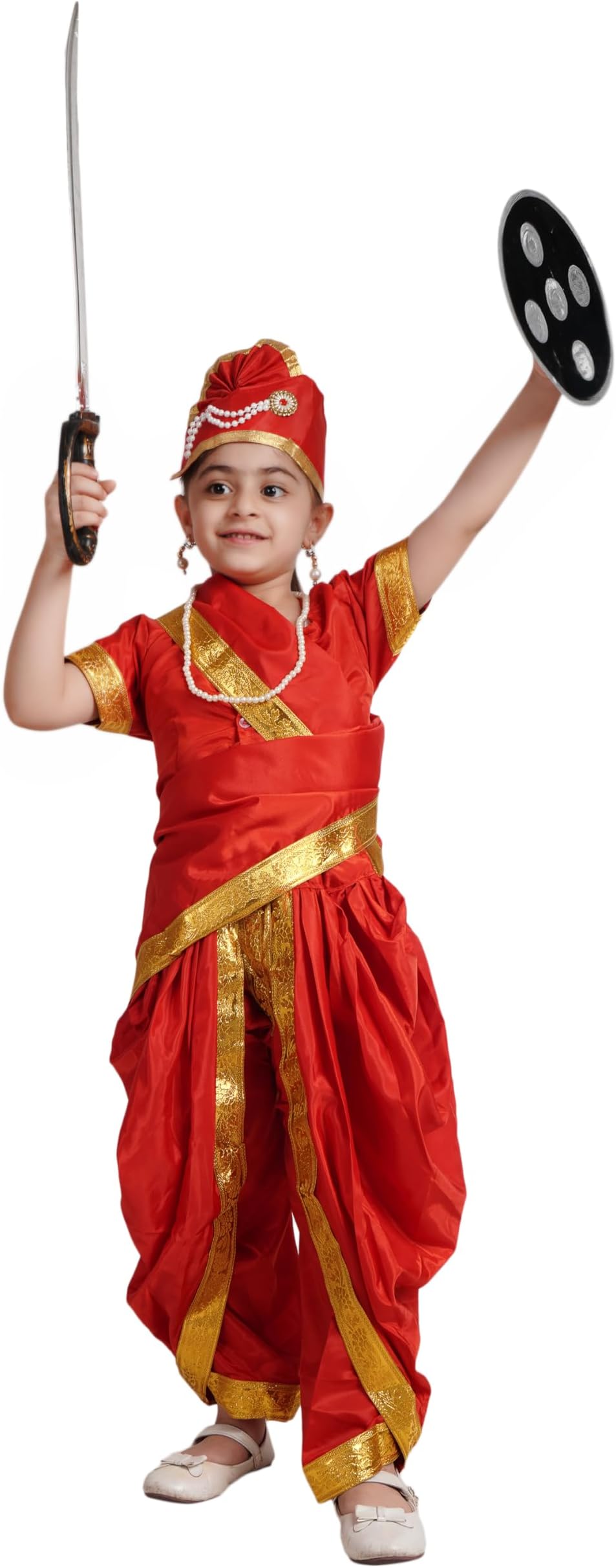Buy Jhansi Ki Rani (Rani Luxmi Bai Costume) as Manu Fancy Dress ...