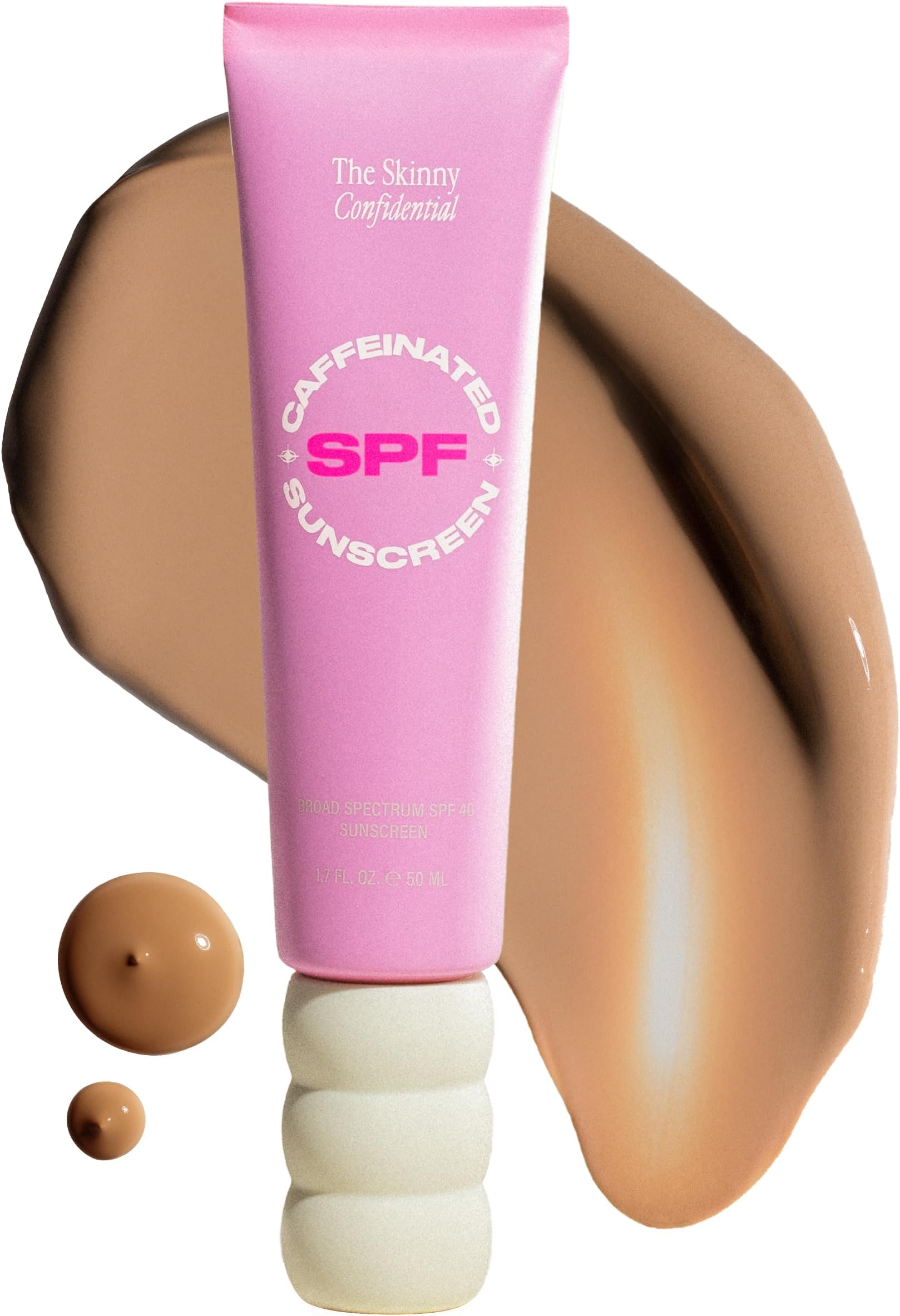 Amazon.com: The Skinny Confidential Caffeinated Mineral Sunscreen, SPF ...