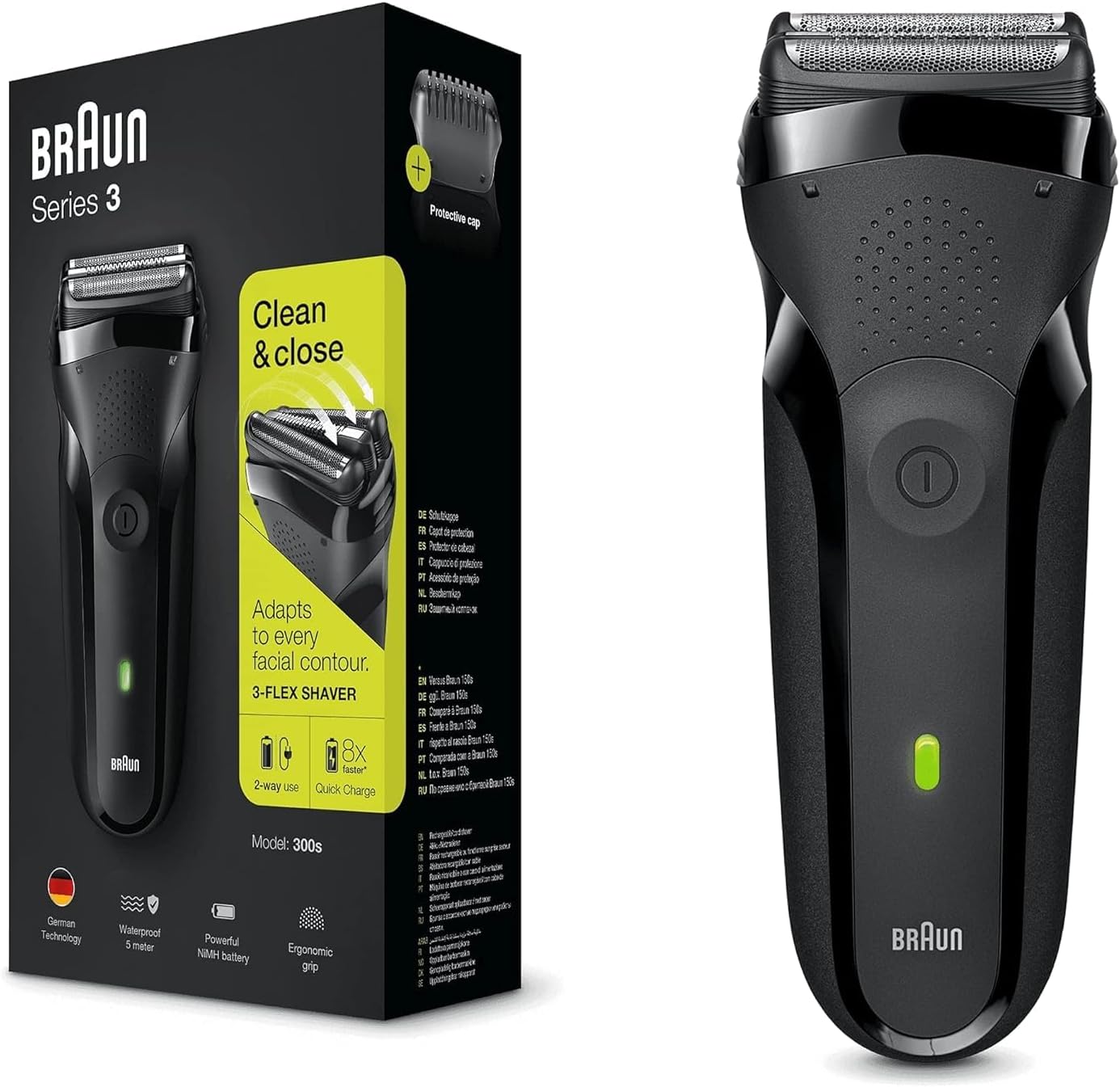 Amazon.com: Braun Electric Razor for Men, Series 3 310s Electric Foil ...