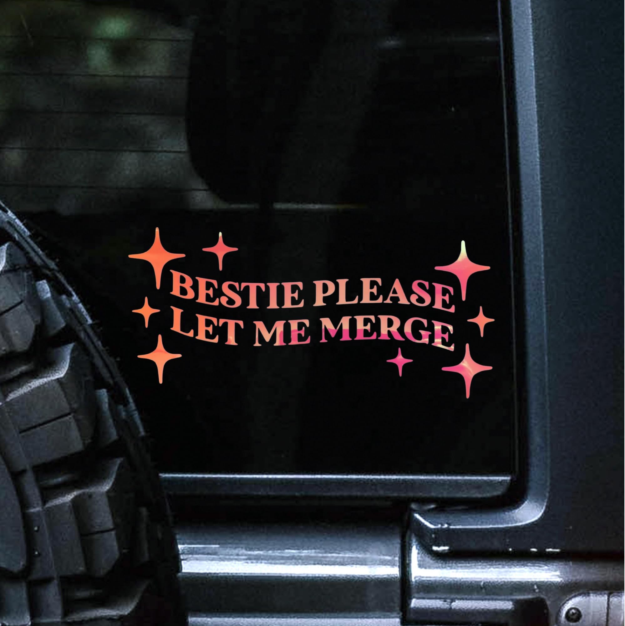 Amazon.com - Bestie Please Let me Merge Car Decal and Stickers, Car ...