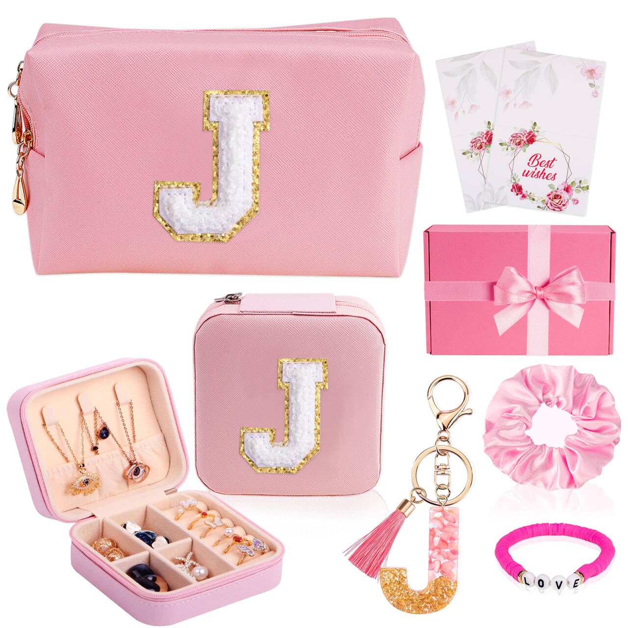 Amazon.com: DoYoMo 8PCS Personalized Gifts for Women,J Initial Gifts ...