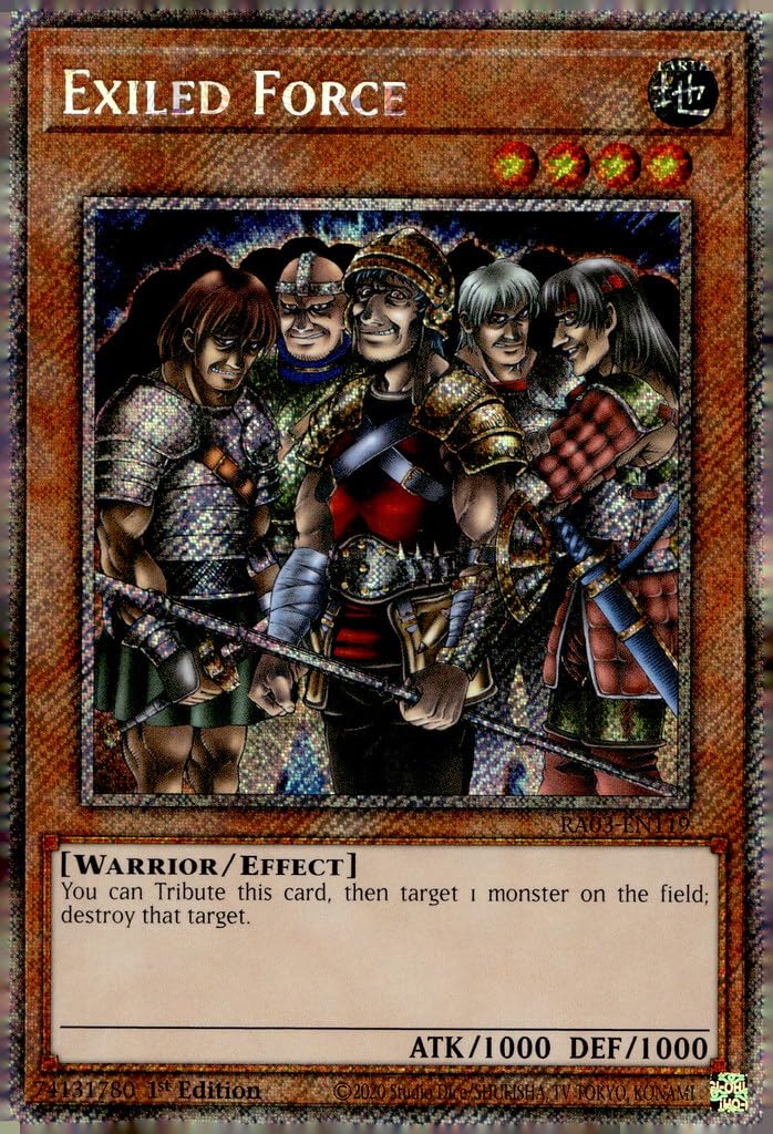 Amazon.com: Exiled Force (Platinum Secret Rare) - RA03-EN119 - Platinum ...