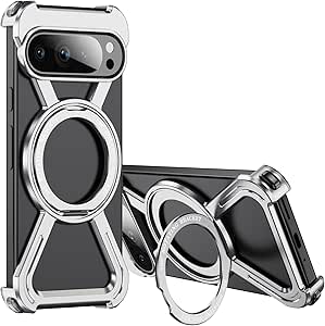 Amazon.com: Vatkyc Frameless for Google Pixel 9/9 Pro Case,Minimalist Bumper Case with Magsafe ...