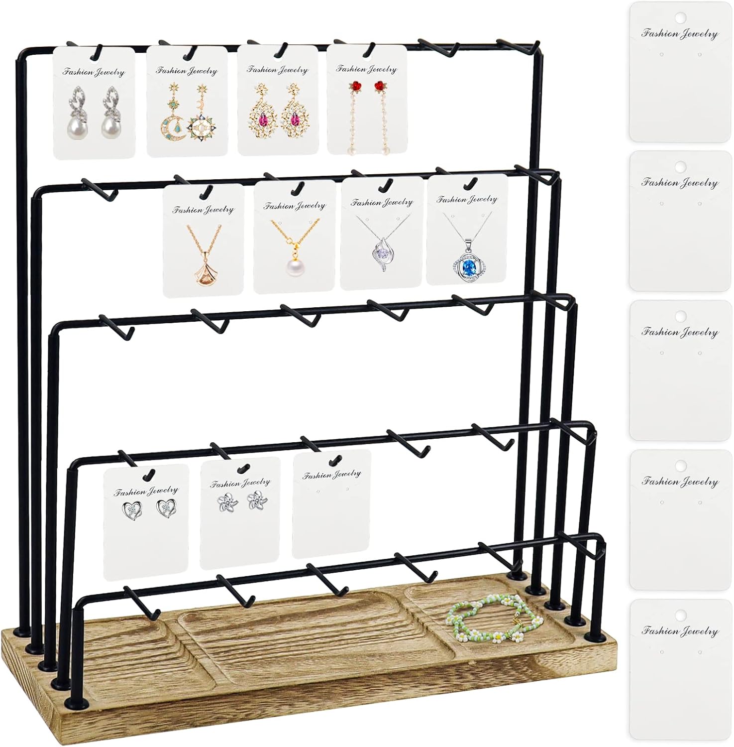 Amazon.com: OPELETNNT Earring Display Stands, 5 Tier Earring Holder ...