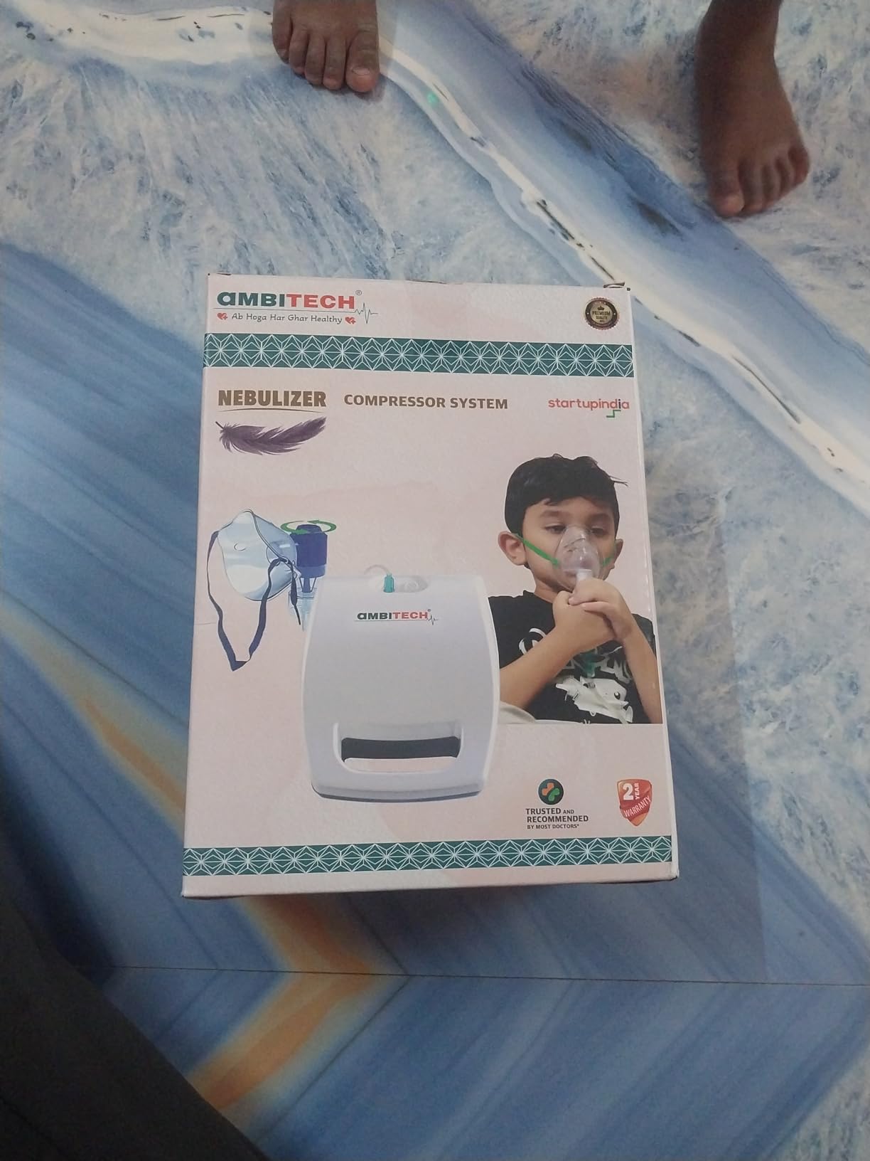 AmbiTech Portable NC-12 Easy Compressor Nebulizer Machine Kit For ...