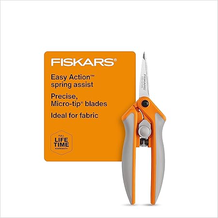 Amazon.com: Fiskars Premier No. 5 Easy Action™ Micro-Tip® Titanium ...
