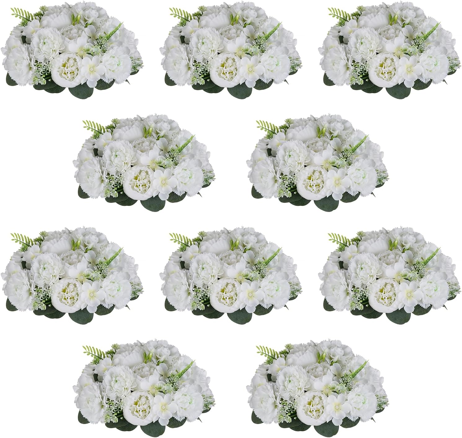 Amazon.com: Inweder Flower Balls for Centerpieces Wedding Peony: 10 Pcs ...