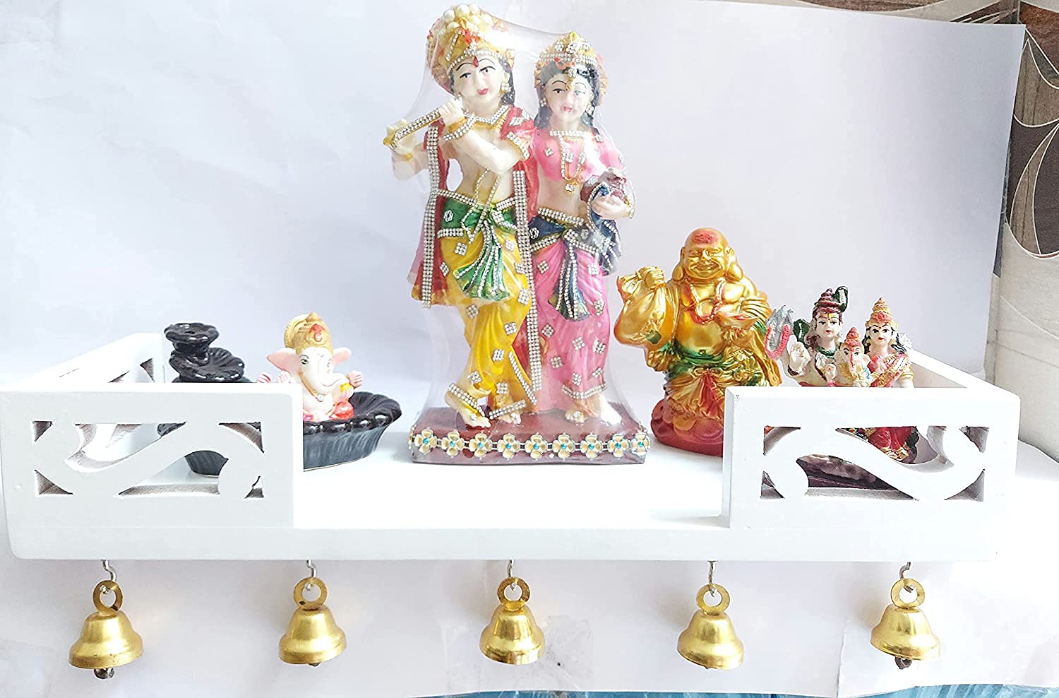 DecorDen Wooden Wall Mount Temple For Home,Wooden Home Temple/Wall ...