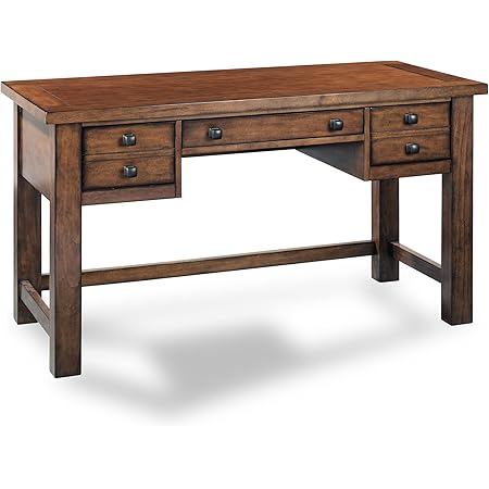 Amazon.com: Tahoe Aged Maple Executive Pedestal Desk by Home Styles ...